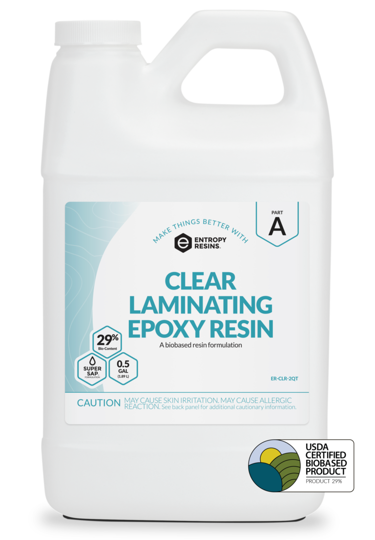 Clear Laminating Epoxy - Entropy Resins